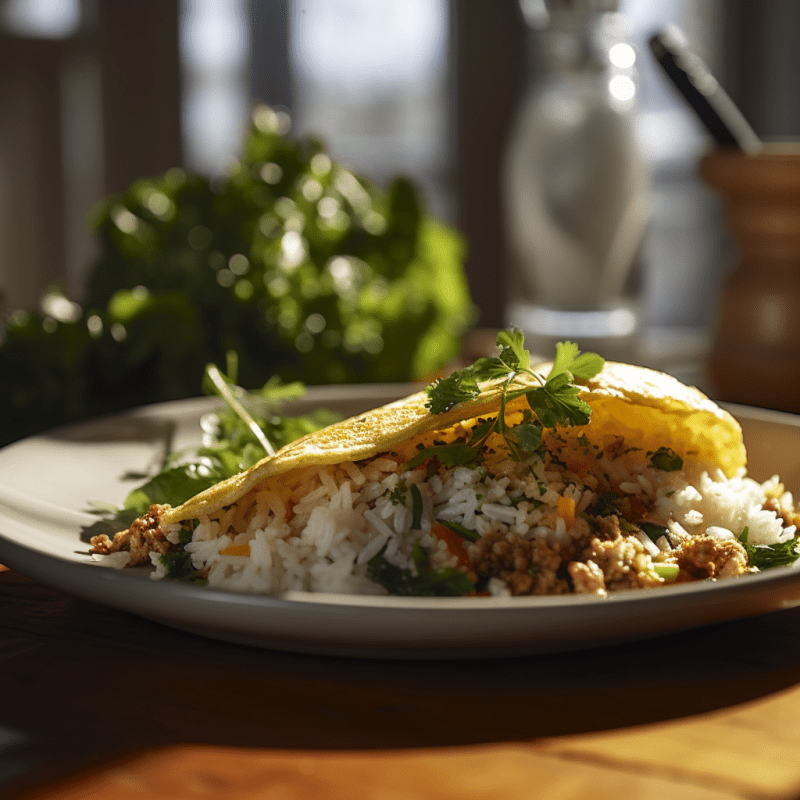 Rice and Rising Sun Omelette – The Kitchen AI